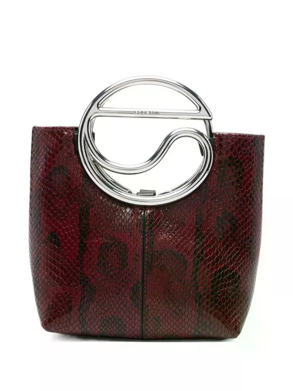 Coperni Snakeskin-effect Leather Tote Bag - Red