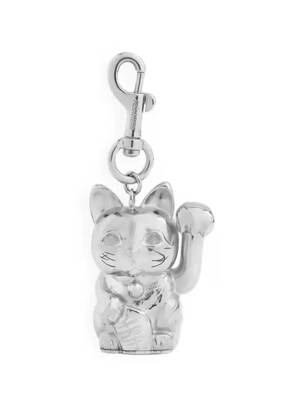 Rabanne X Ohmori Lucky Cat Charm - Silver