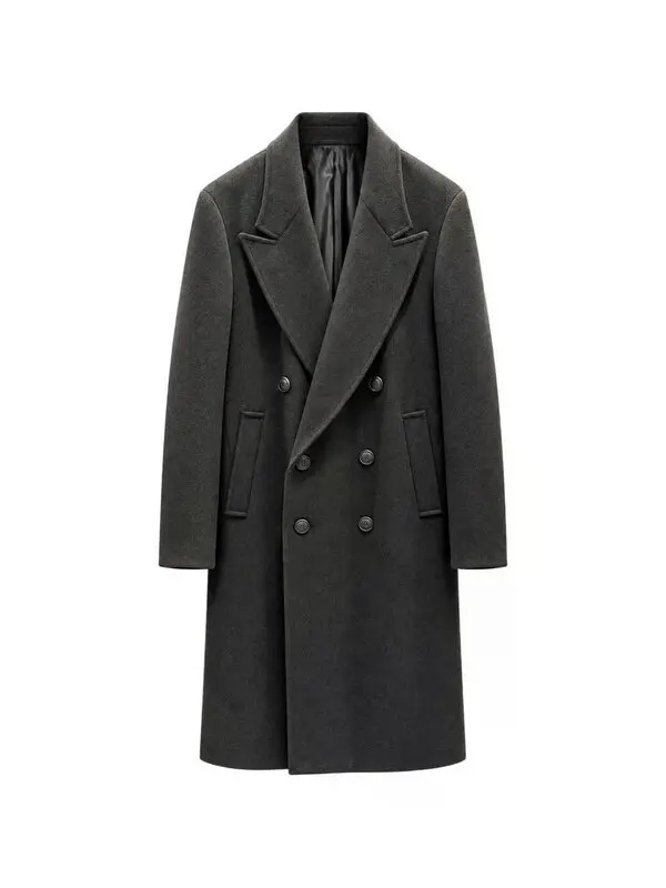 PAURA Enea Double-breasted Coat - Black