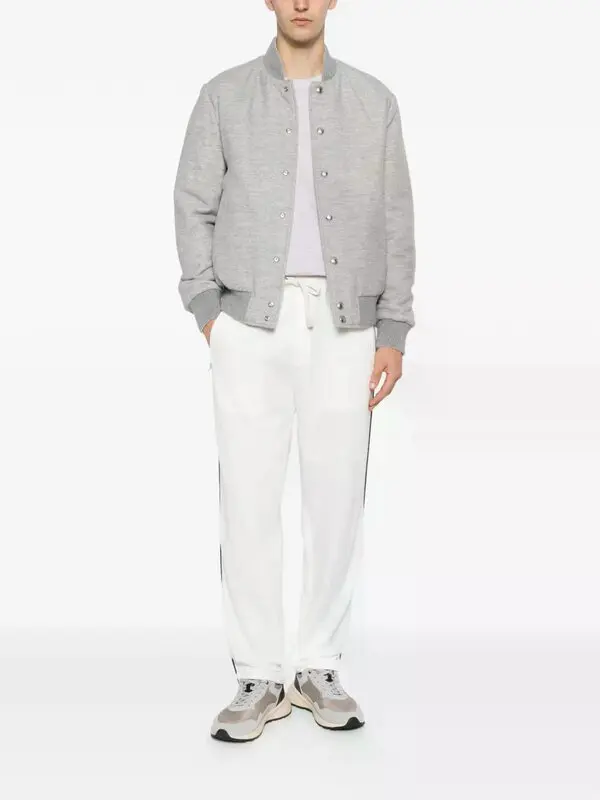 Eleventy Reversible-design Bomber Jacket - Grey