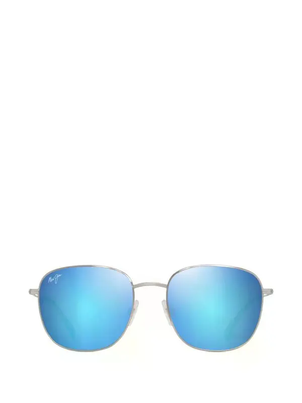 Maui Jim Olali Af Square-frame Sunglasses - Silver