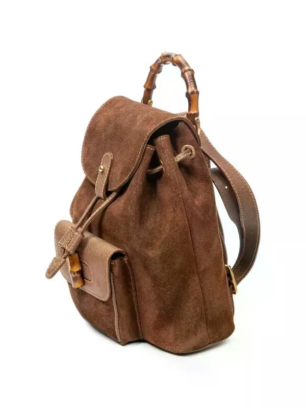 Gucci Bamboo Mini Backpack - Brown
