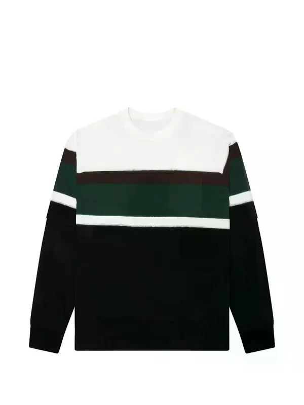 Sacai Chusen-dyed Cotton T-shirt - Black