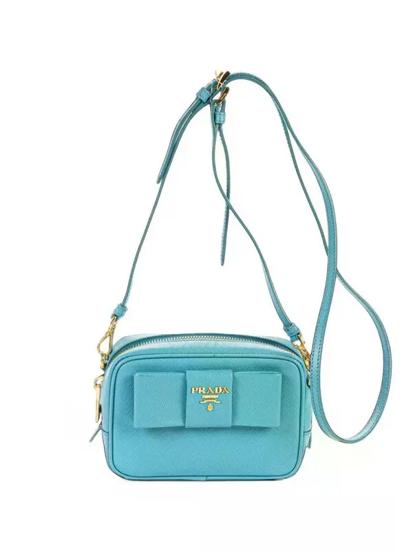 Prada Mini Bow Shoulder Bag - Blue