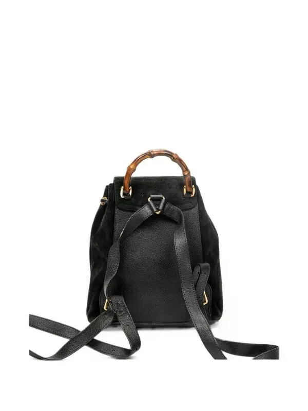 Gucci Mini Bamboo Suede Backpack