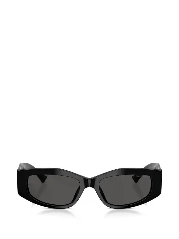 JIMMY CHOO Geometric-frame Sunglasses - Black