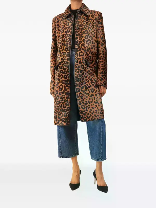 TOTEME Leopard-print Calf Hair Coat