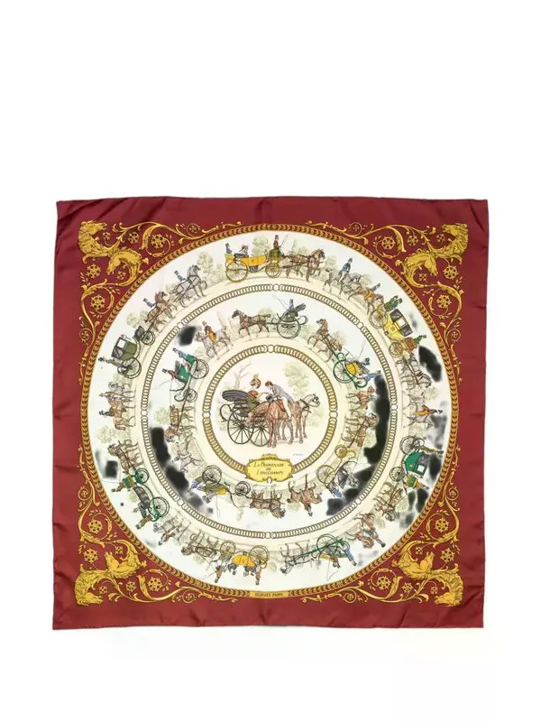 Hermès La Promenade De Longchamps Scarf - Red