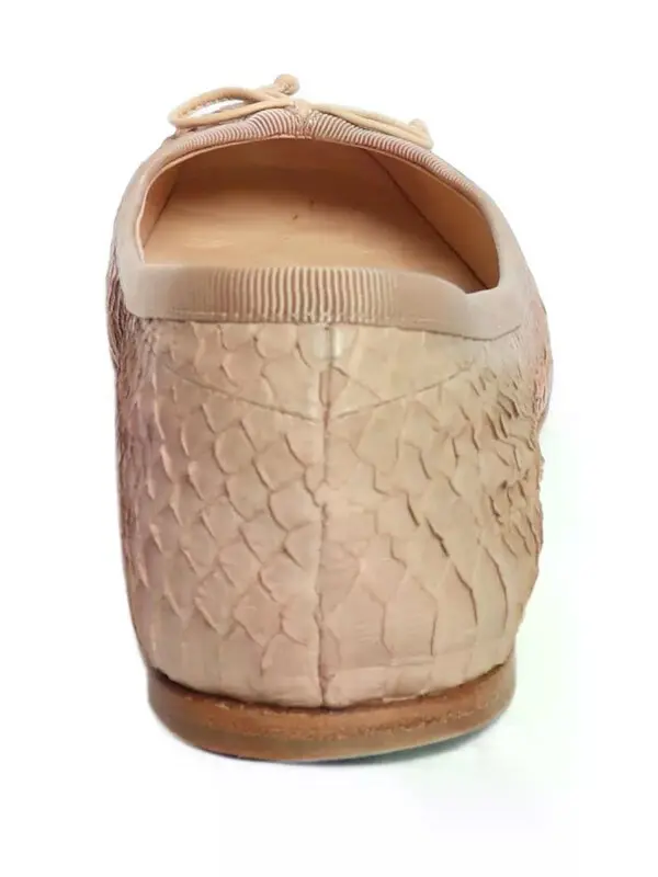 CHRISTIAN LOUBOUTIN Snakeskin-effect Ballet Flats