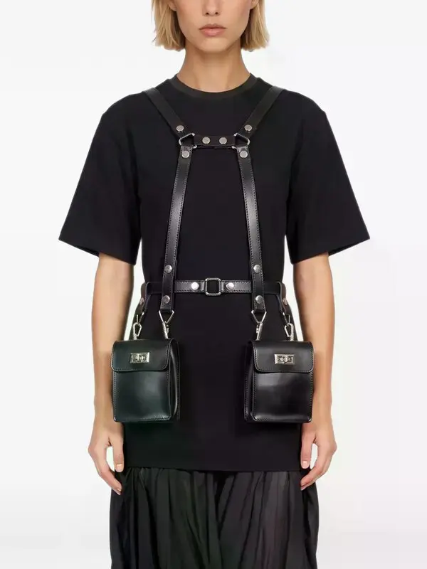 Junya Watanabe Harness-style Dual-pouch Shoulder Bag