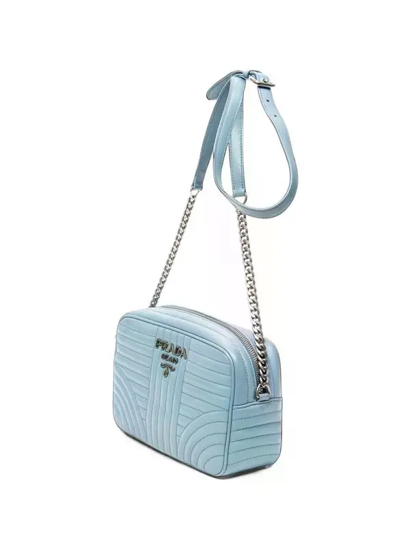 Prada Diagramme Quilted Shoulder Bag