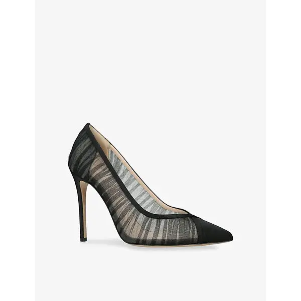 ANDREA WAZEN Nora 105 Satin Heeled Pumps