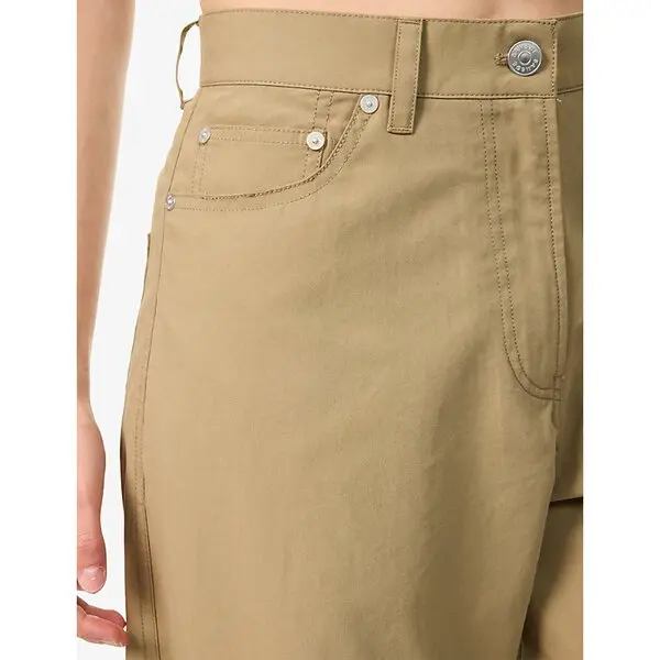 Samsøe Samsøe Saharpo Curve-fit Cotton-blend Trousers