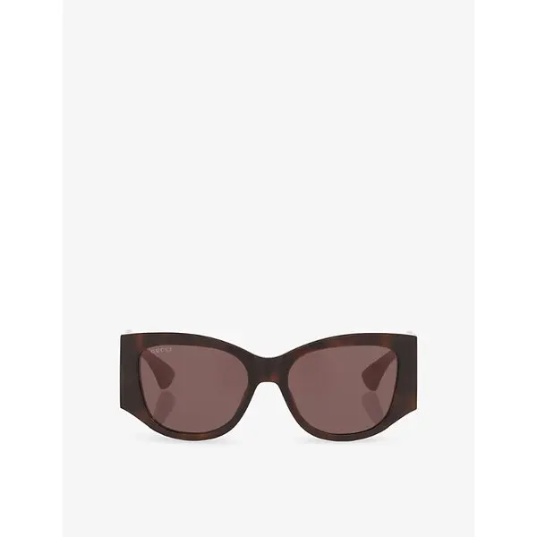 Gucci Gg2115s Cat-eye Acetate Sunglasses - Brown