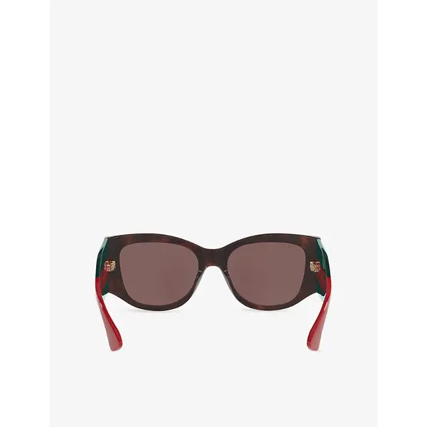 Gucci Gg2115s Cat-eye Acetate Sunglasses - Brown