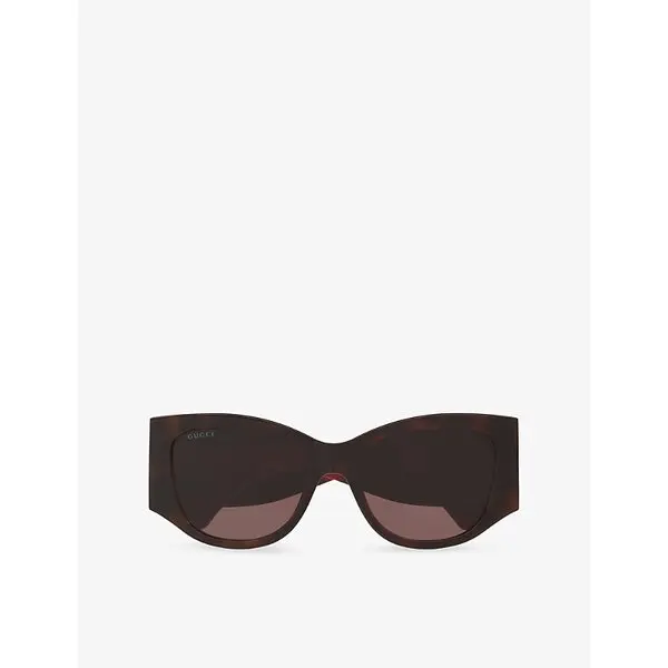Gucci Gg2115s Cat-eye Acetate Sunglasses - Brown