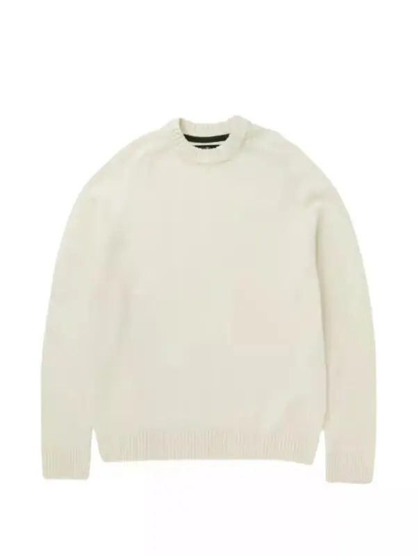 Barbour Newtown Logo-embroidered Sweater - Neutrals