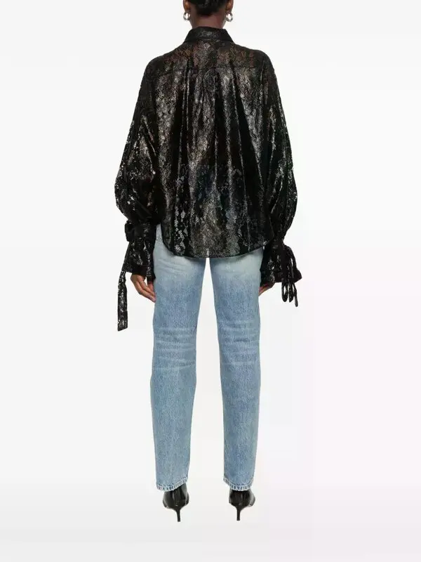 Blumarine Lace Tie-cuff Shirt