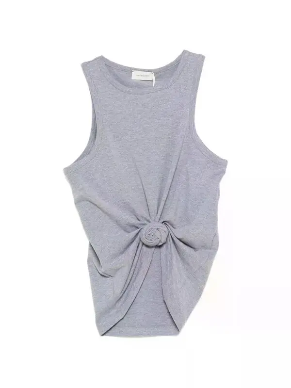 Magda Butrym Rosette-detail Tank Top - Grey