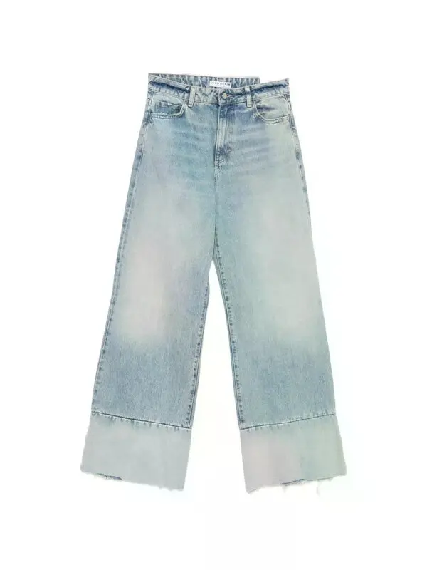 ICON DENIM LOS ANGELES Wide-leg Raw-cut Jeans - Blue