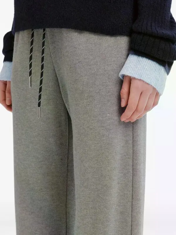 TOUT A COUP Drawstring-waist Wide-leg Track Pants