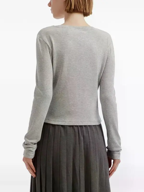 TOUT A COUP Graphic-print Long-sleeve T-shirt