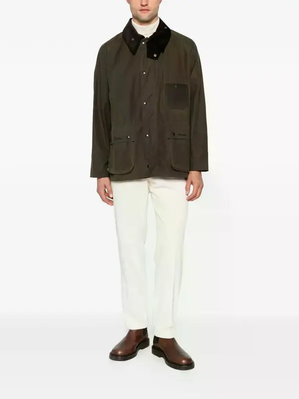 Barbour Corduroy-collar Patch-pocket Coat