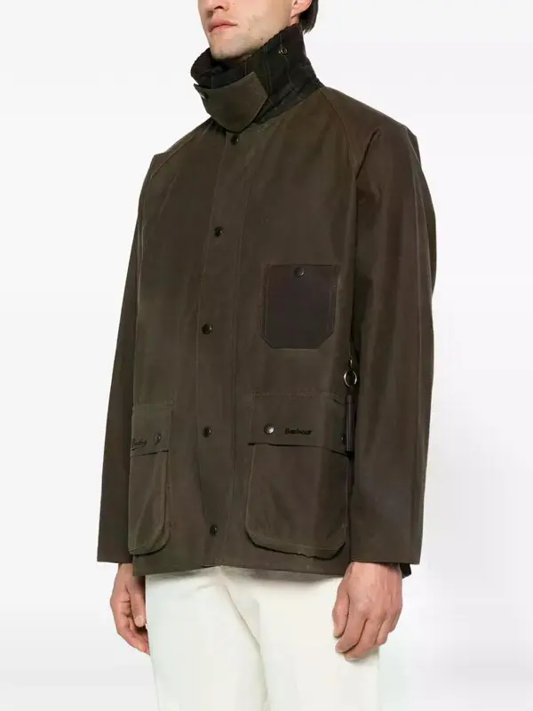 Barbour Corduroy-collar Patch-pocket Coat
