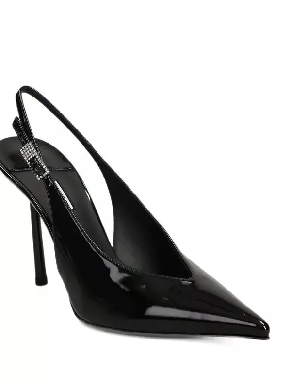LE SILLA Clivage Crystal-embellished Slingback Pumps