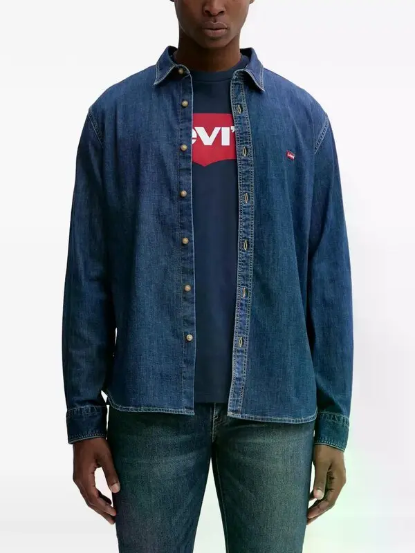 LEVI'S Logo-patch Shirt - Blue