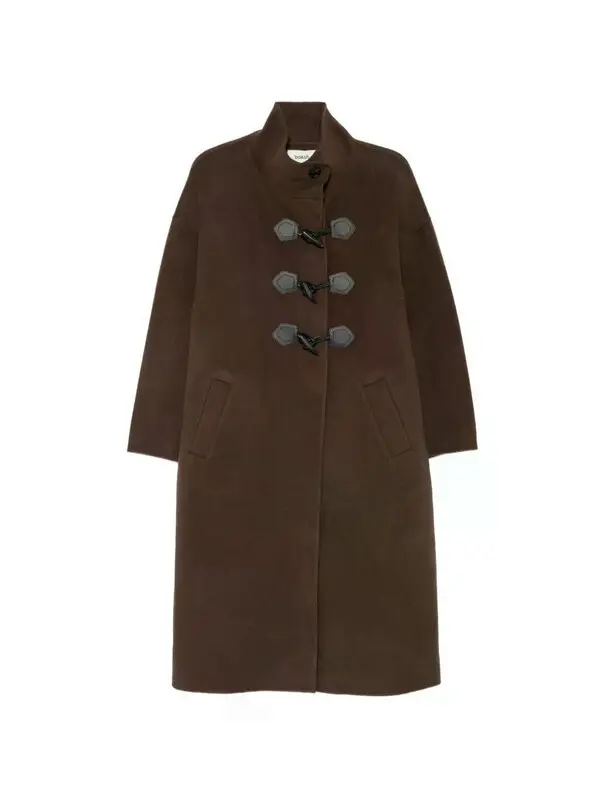 Ba&sh Kaya Toggle-fastening Funnel-neck Coat