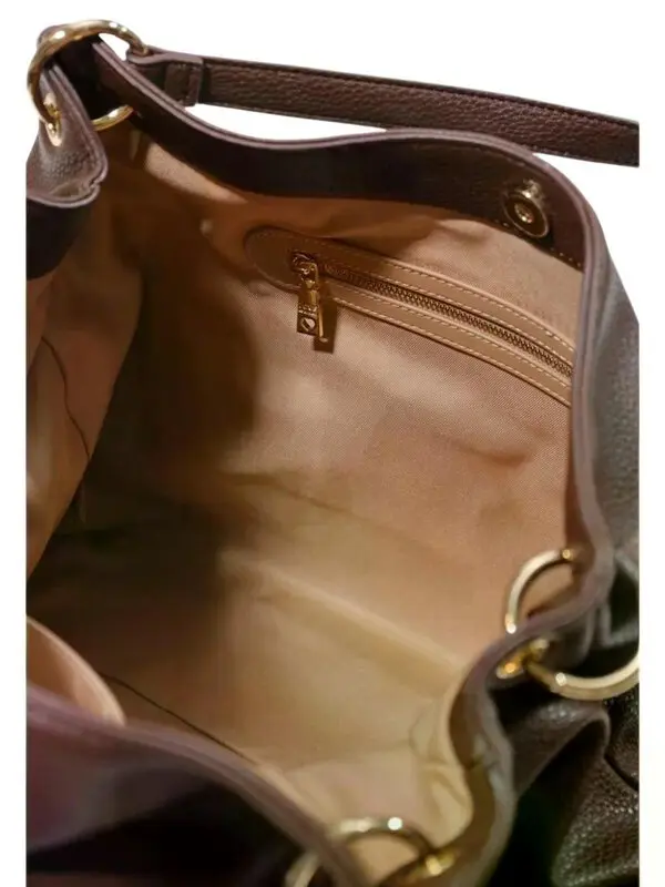 Moschino Logo-plaque Pebbled-effect Tote Bag