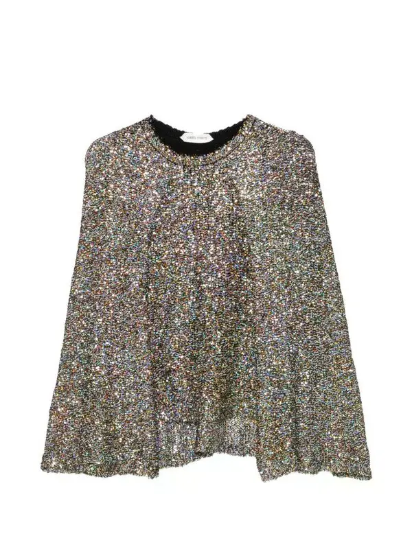 Alberta Ferretti Sequin-embellished Blouse - Neutrals