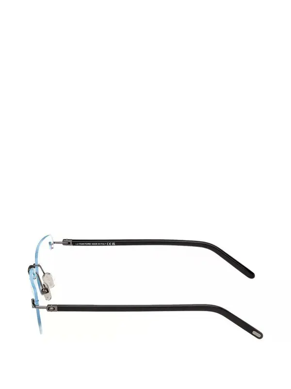 TOM FORD Rimless Rectangle-frame Glasses - Grey