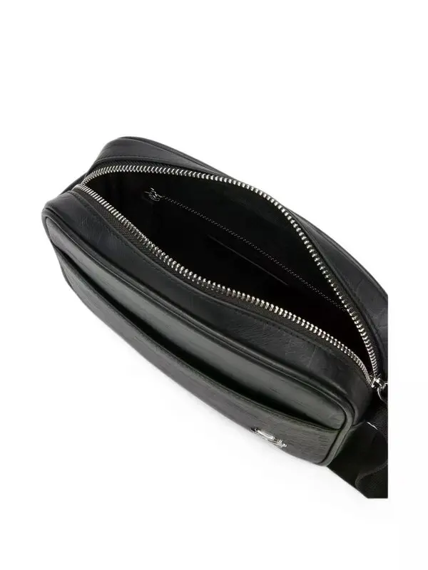 Karl Lagerfeld Logo-plaque Croc-effect Messenger Bag