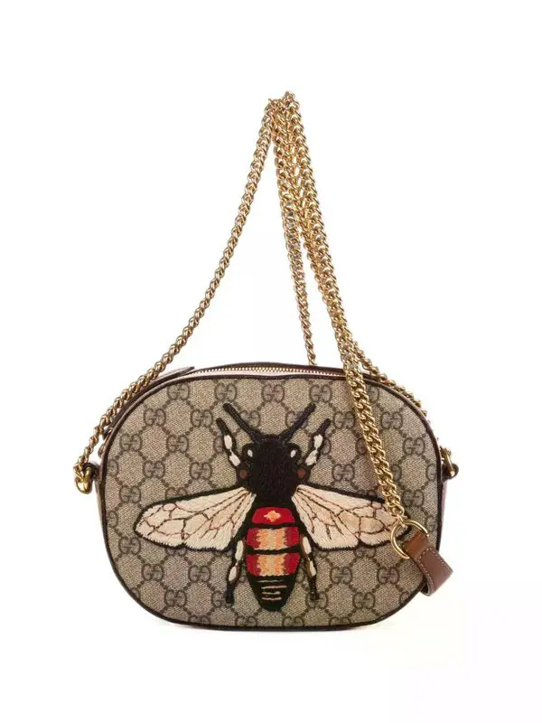 Gucci Bee Gg Supreme Shoulder Bag