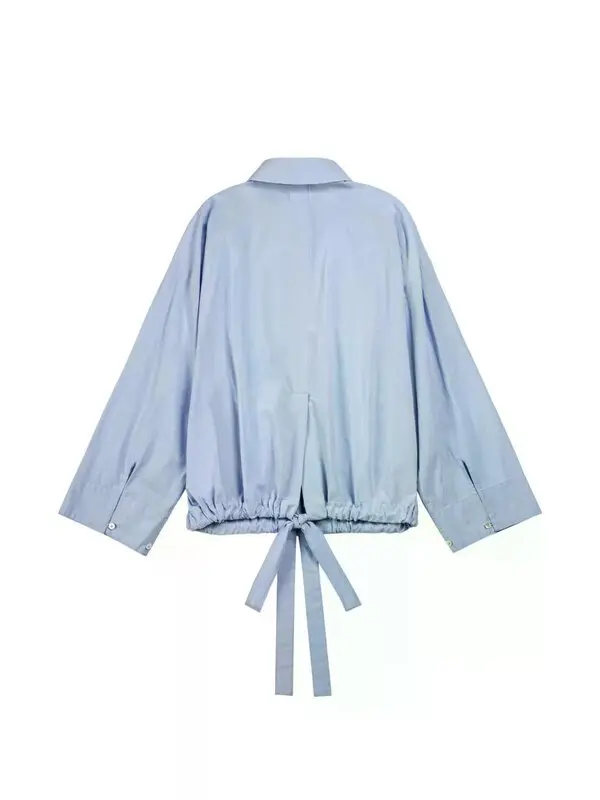 FUTURE CLASSICS Wrap-hem Striped Shirt - Blue