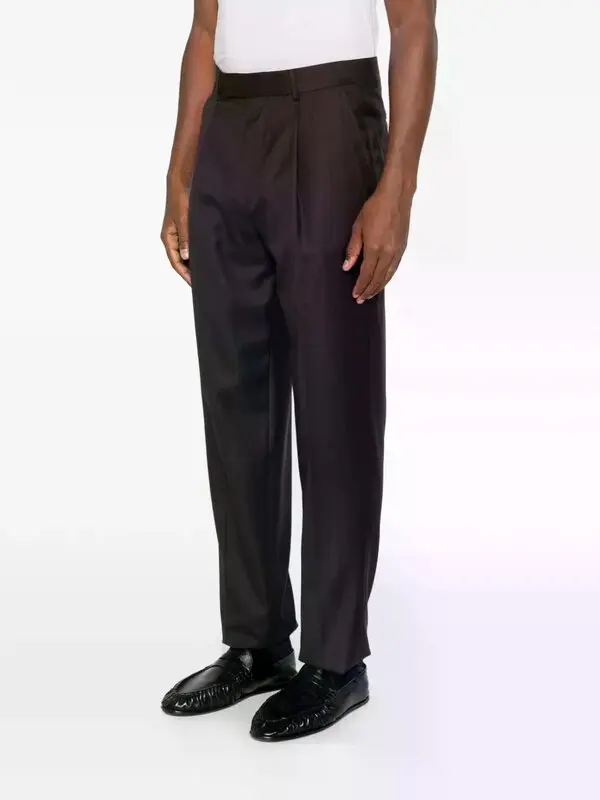 Zegna Pleated Straight-leg Trousers