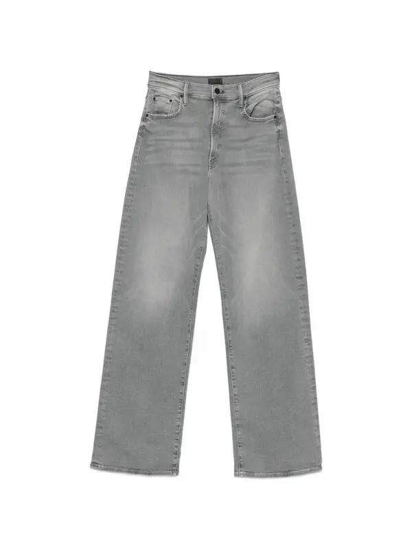 MOTHER Faded Wide-leg Jeans - Grey