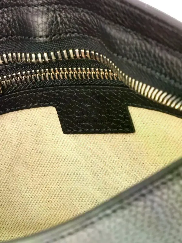 Gucci Zip Crossbody Bag Jumbo Gg Embossed Leather Shoulder Bag