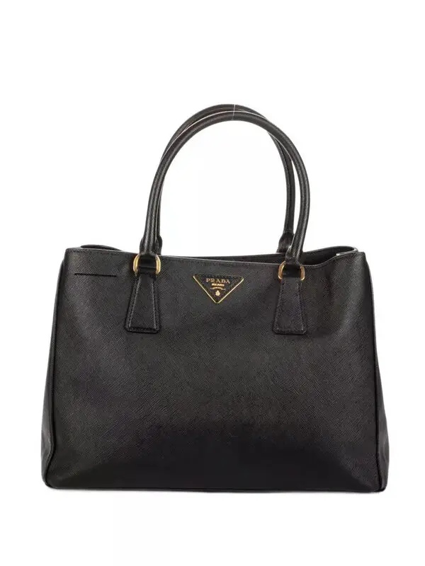 Prada Galleria Leather Tote Bag - Black