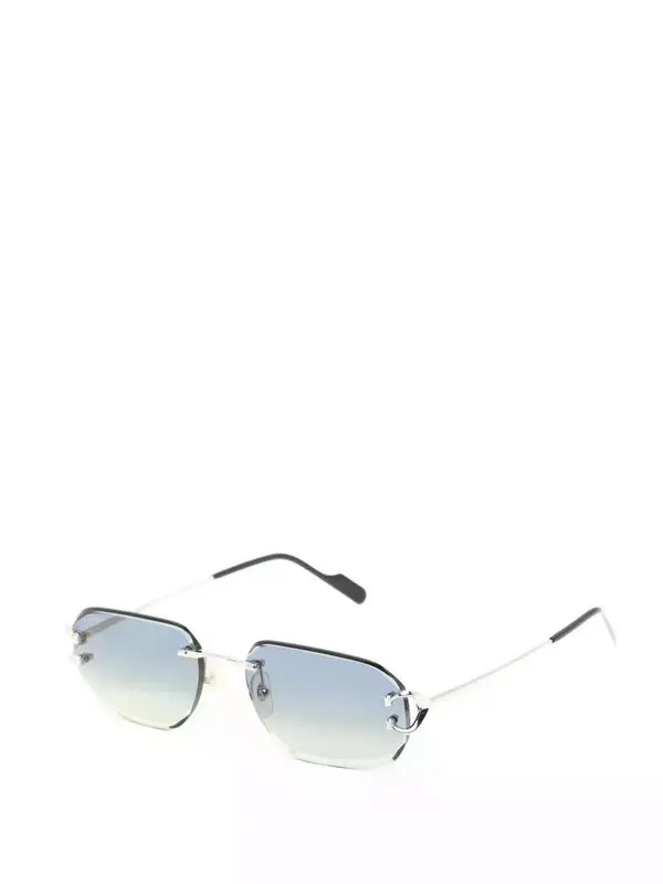 Cartier C Décor Rimless Sunglasses - Silver