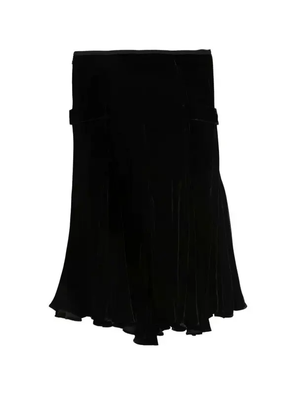 ANN DEMEULEMEESTER Belted-waist Midi Skirt - Black