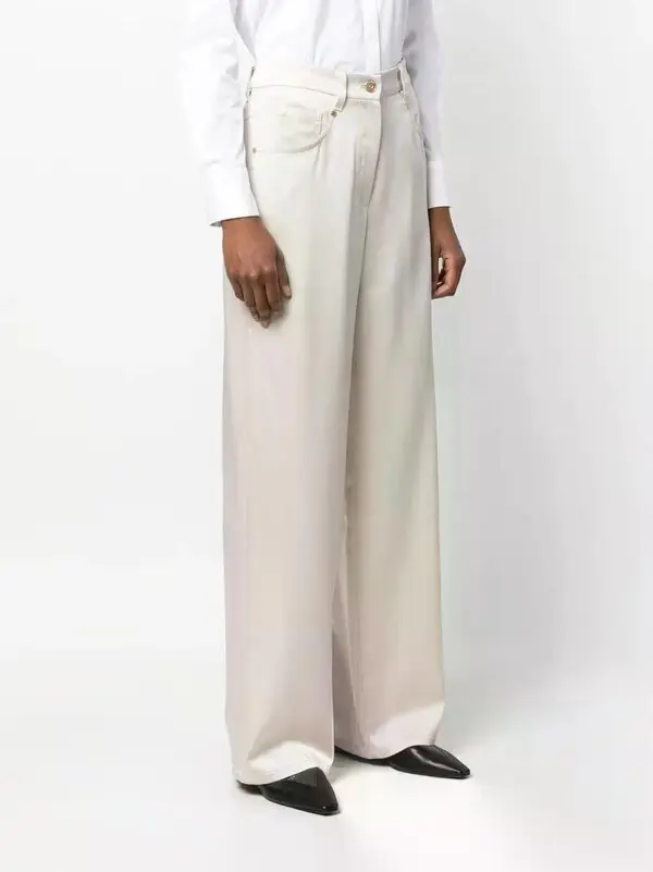Brunello Cucinelli High-waisted Wide-leg Trousers