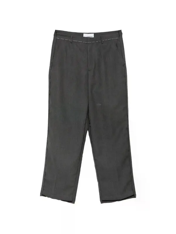 COSTUMEIN Contrast-stitch Straight-leg Trousers