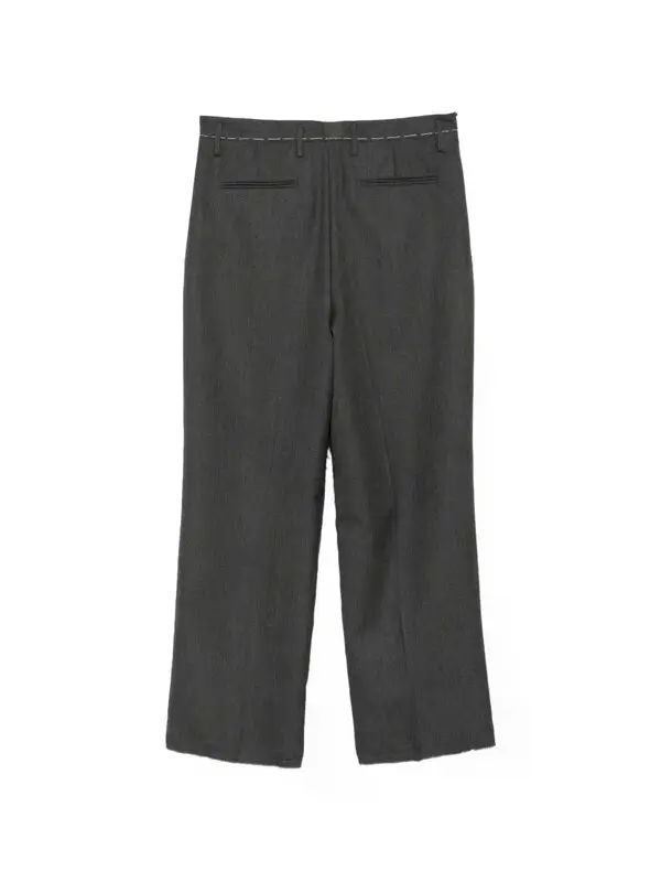 COSTUMEIN Contrast-stitch Straight-leg Trousers