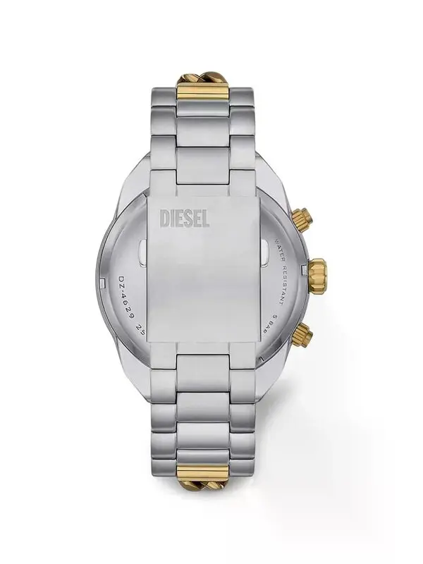DIESEL® Logo-print 49mm Watch - Silver