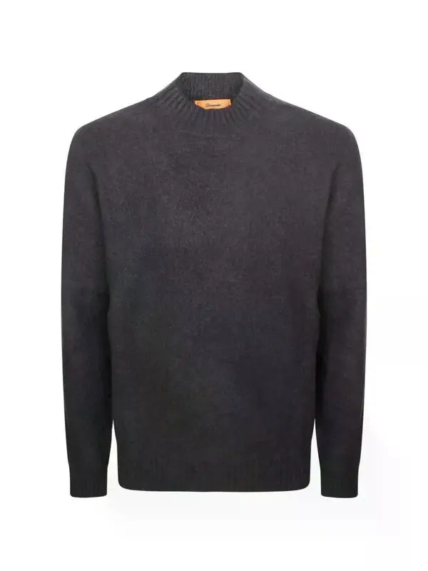 DRUMOHR Brushed-finish Mock-neck Sweater