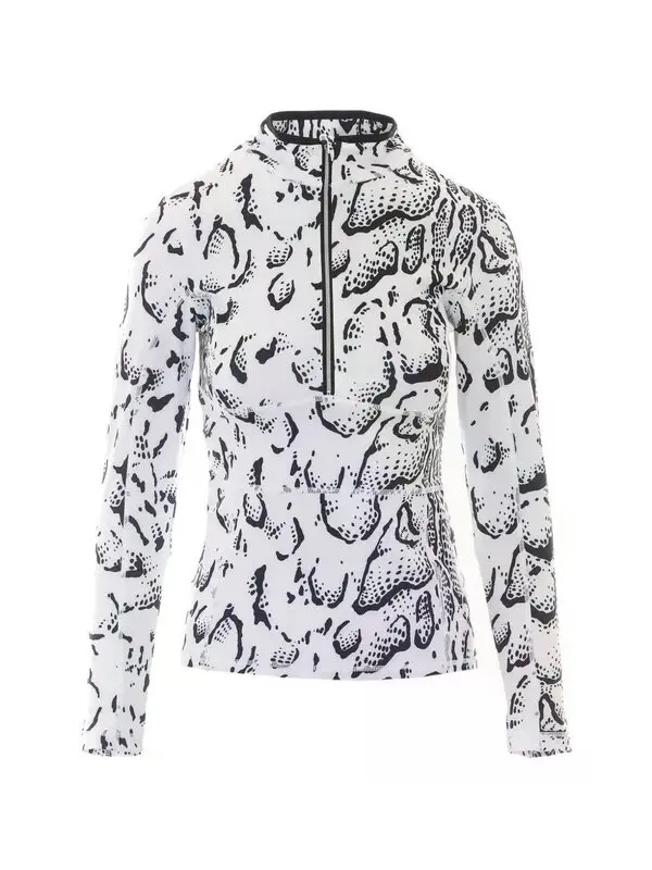 JETSET Ginger Snake-print Half-zip Sweatshirt