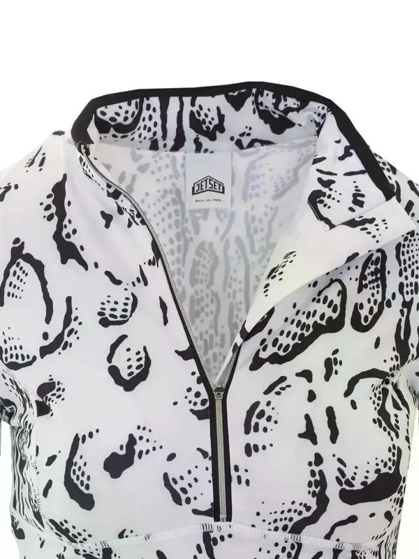 JETSET Ginger Snake-print Half-zip Sweatshirt